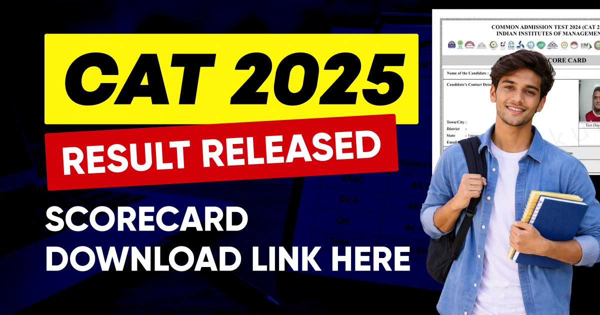 CAT Result 2025 Released – Download Scorecard Link Here